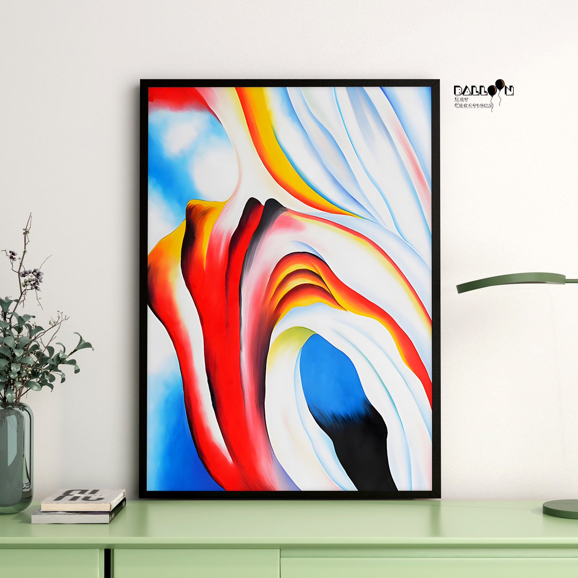 Georgia O'keeffe, Music Pink and Blue, 1918, Spring Tree No.1, 1945 ...