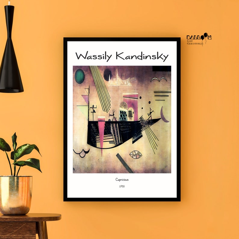 Wassily Kandinsky, Capricious, 1930, Kandinsky Poster, Expressionist ...