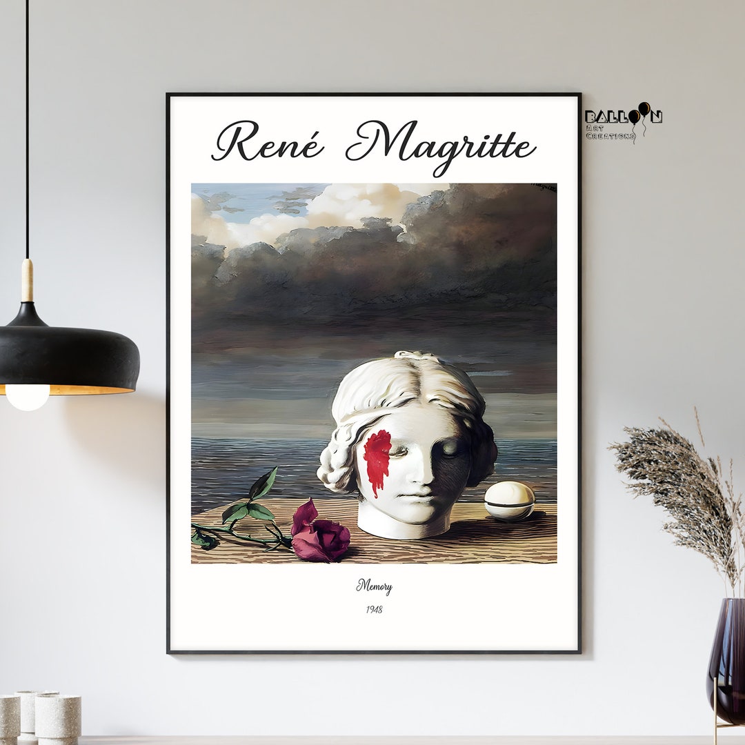 Rene Magritte, Memory, 1948, Rene Magritte Print, Surrealism Art ...