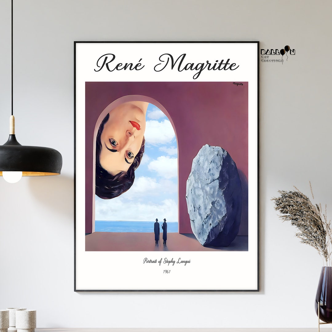 Rene Magritte, Portrait of Stephy Langui, 1961, Rene Magritte Print ...