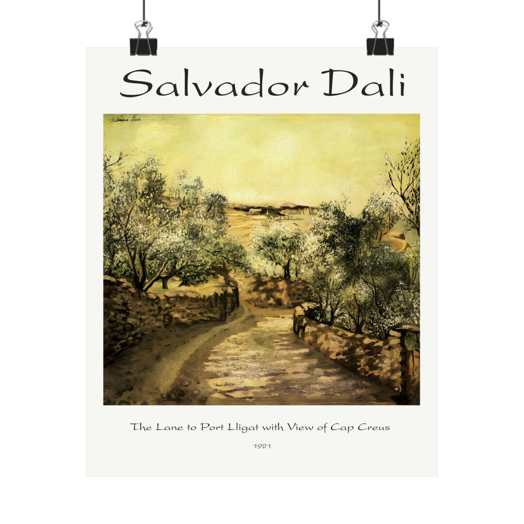Salvador Dali, the Lane to Port Lligat With View of Cap Creus, 1921 ...