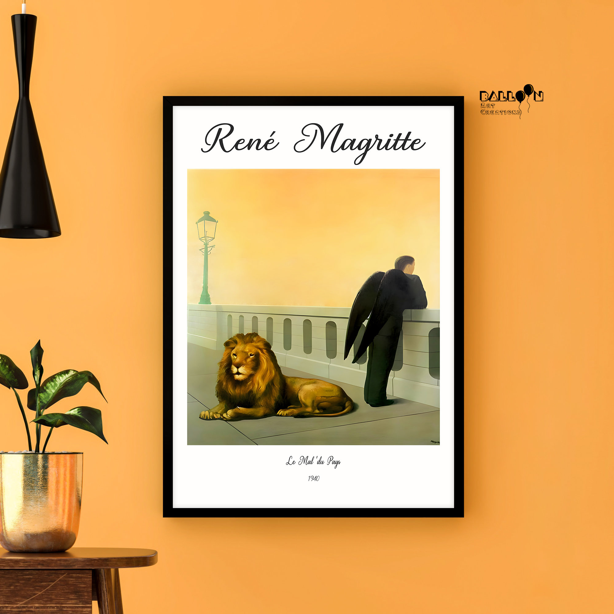 Rene Magritte, Le Mal 'du Pays, 1940, Rene Magritte Poster, Surrealism ...