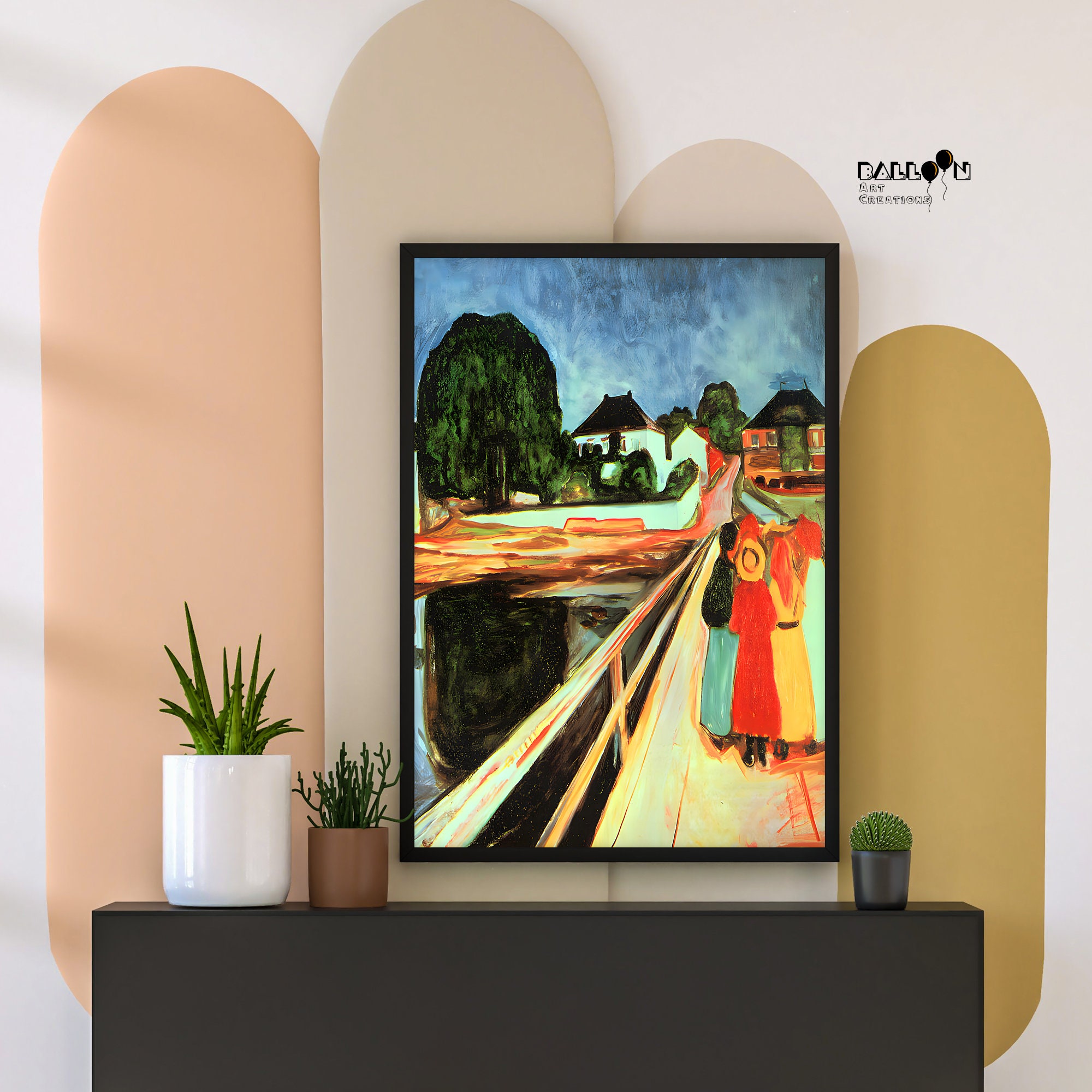 Edvard Munch, Girls on a Bridge, 1899-1900, Edvard Munch Poster ...