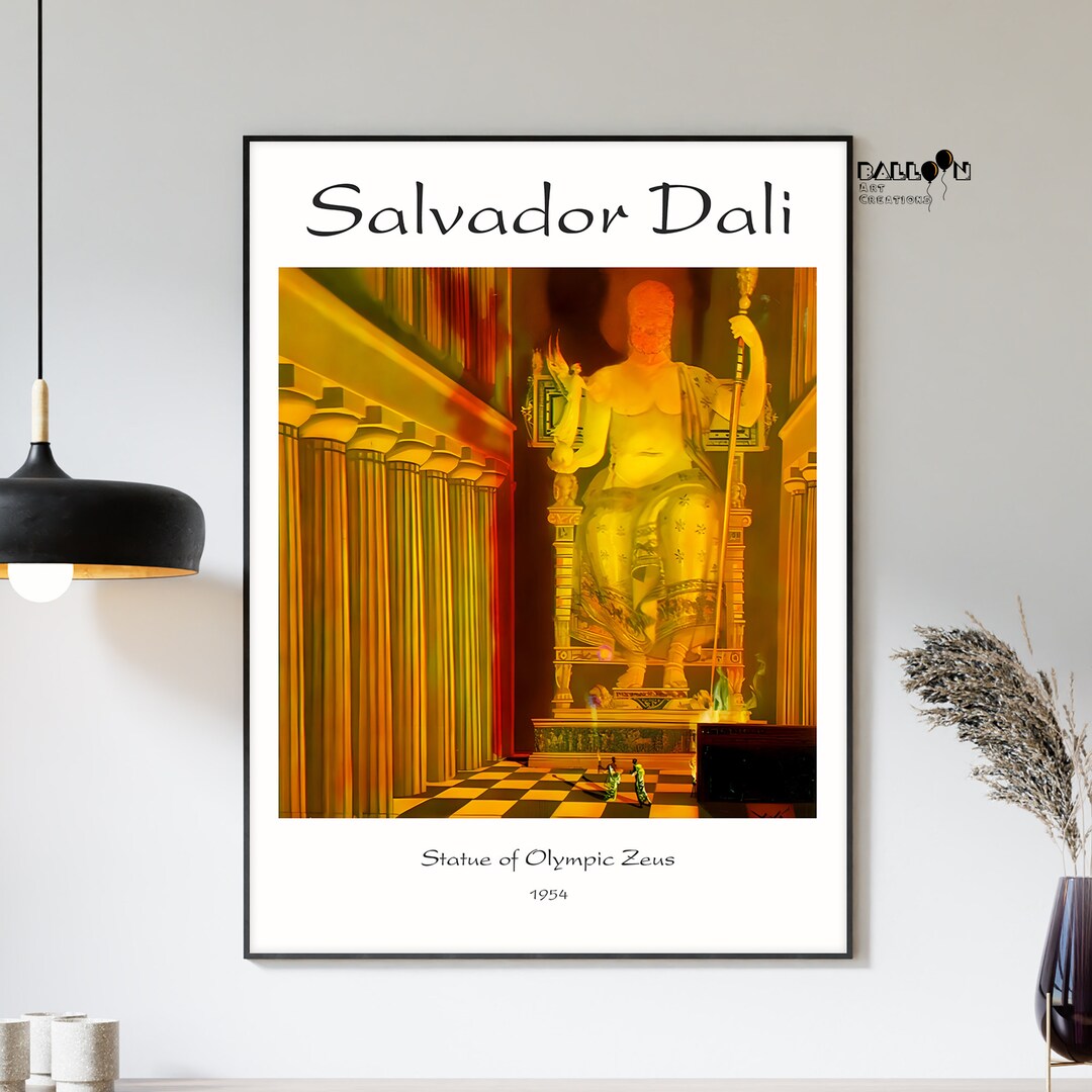 Buy Salvador Dali, Statue of Olympic Zeus, 1954, Salvador Dali Poster ...