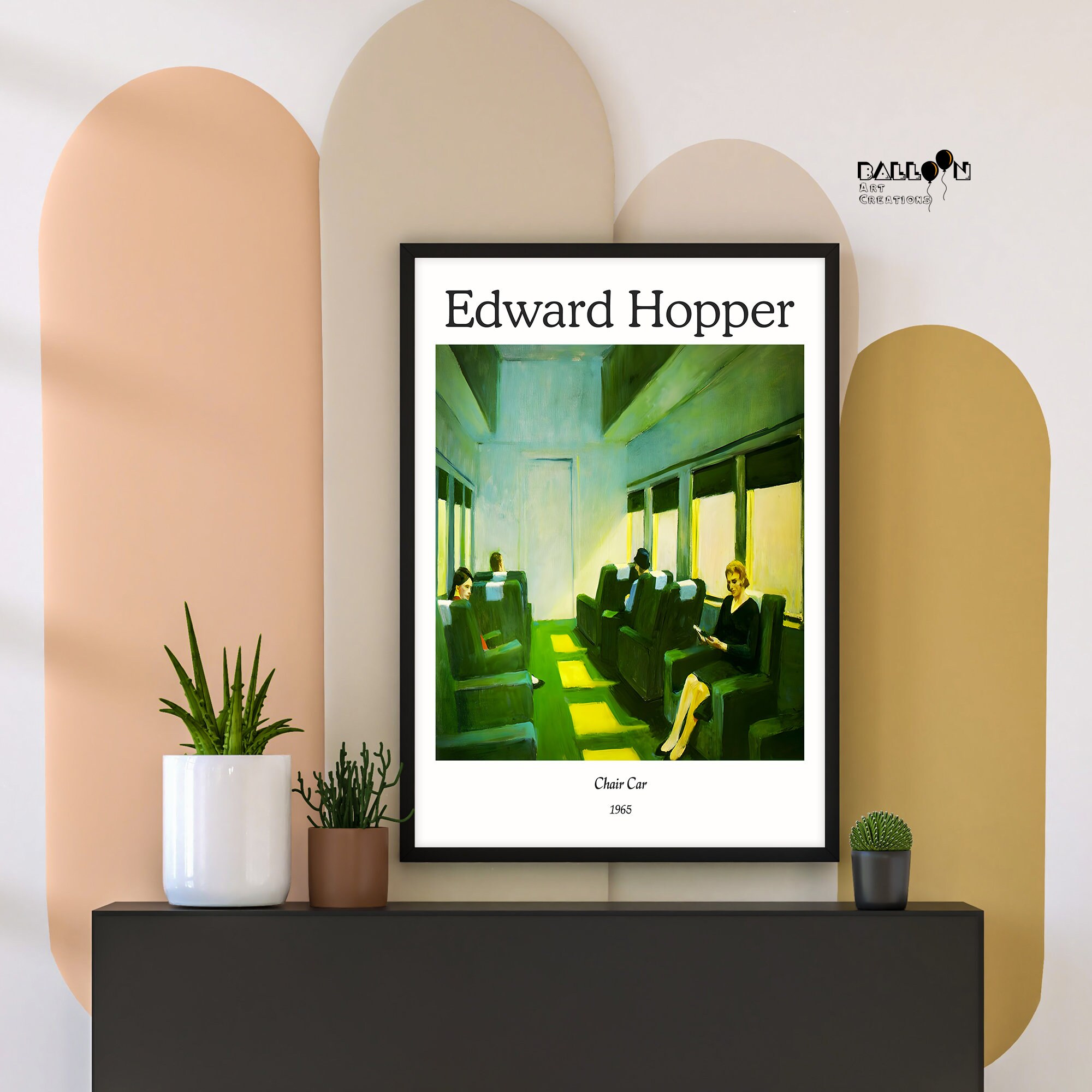 Edward Hopper, Chair Car, 1965, Hopper Wall Poster, Museum Print ...
