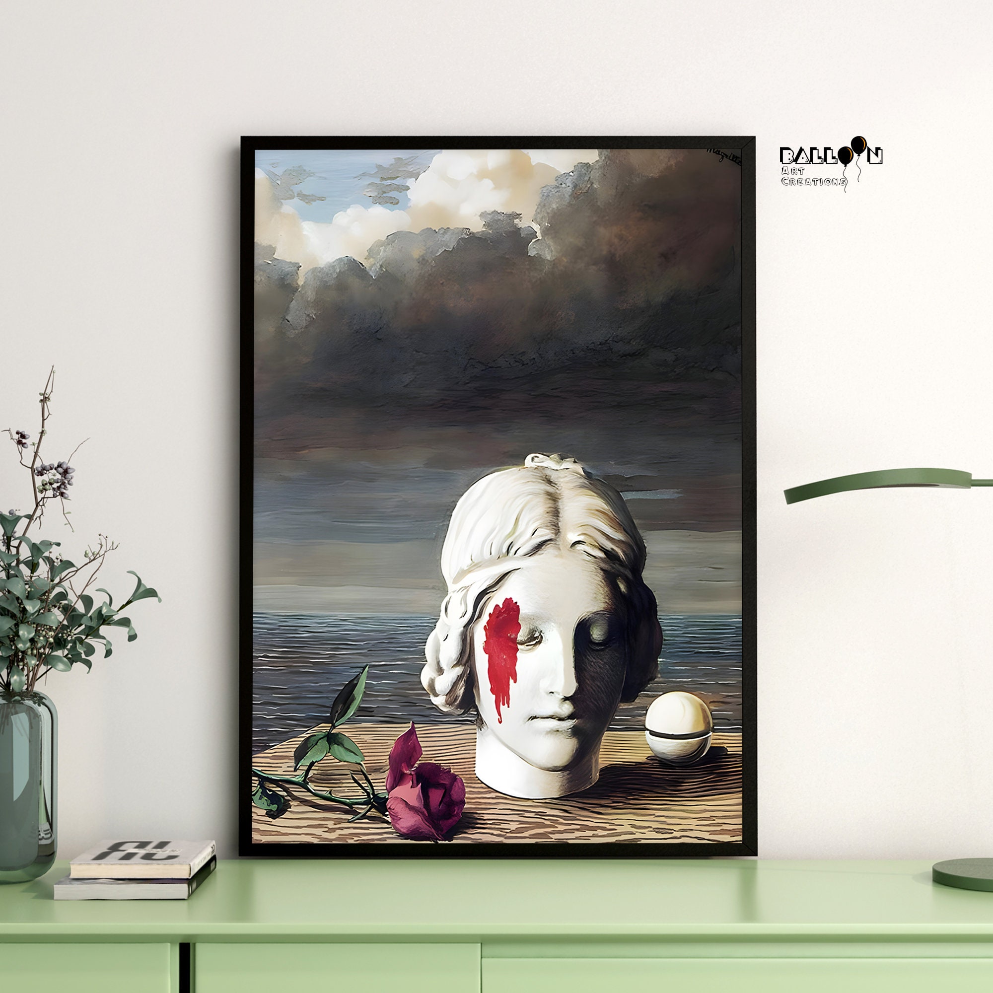 Rene Magritte, Memory, 1948, Rene Magritte Print, Magritte Poster ...