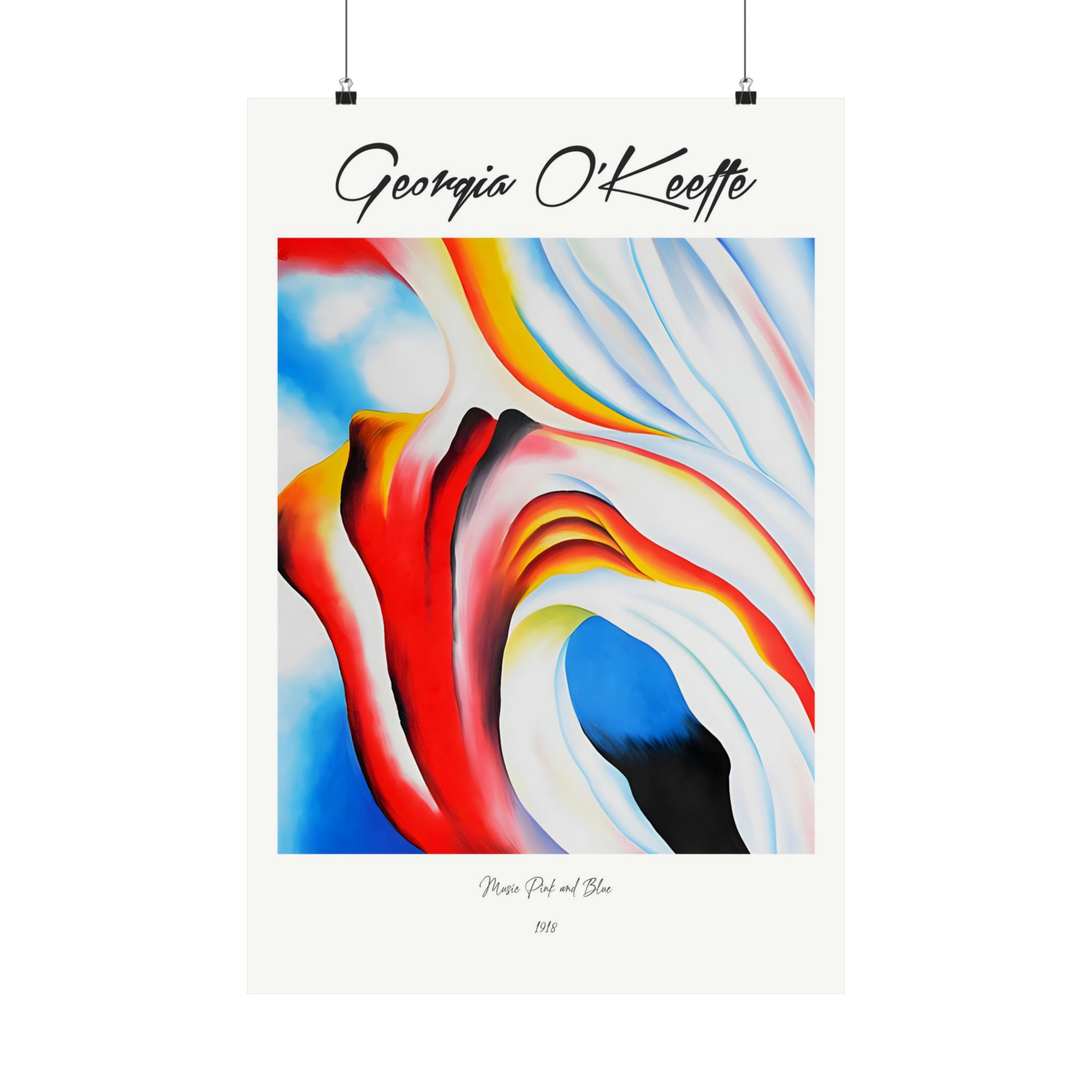 Georgia O'keeffe, Music Pink and Blue, 1918, Spring Tree No.1, 1945 ...