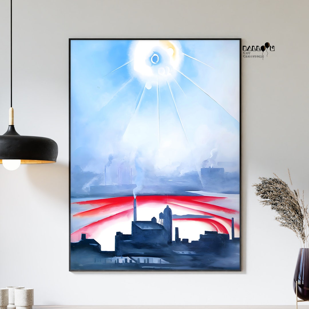 Georgia O'keeffe, East River No.1, 1927, Georgia O Keeffe Poster, Landscape Poster, Exhibition ...