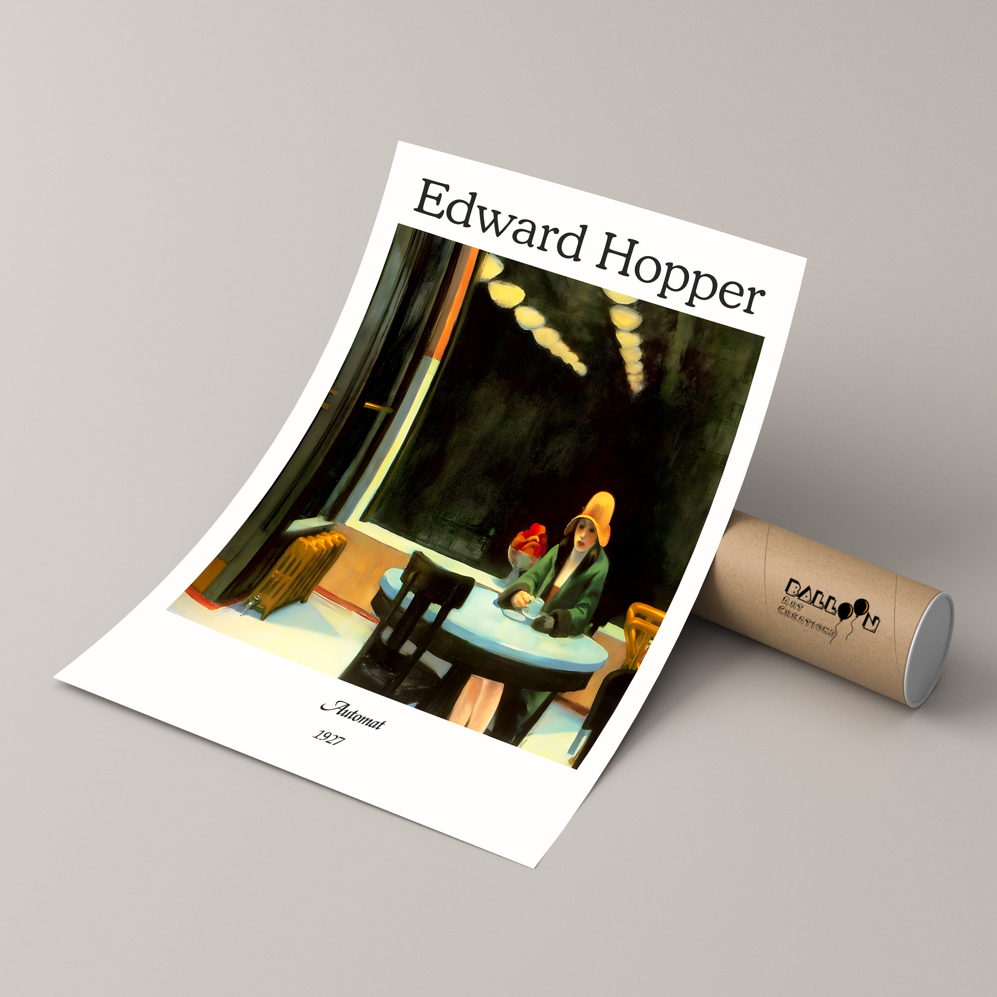 Edward Hopper, Automat, 1927, Edward Hopper Print, Landscape Poster ...