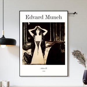 Edvard Munch, Ashes II, 1896, Edvard Munch Poster, Munch Wall Poster ...