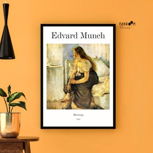 Edvard Munch, Morning, 1884, Edvard Munch Print, Portrait Art, Museum ...