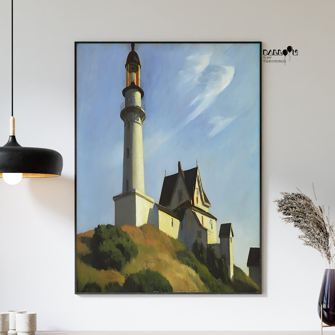 Edward Hopper, Lighthouse at Two Lights, 1929, Edward Hopper Print ...
