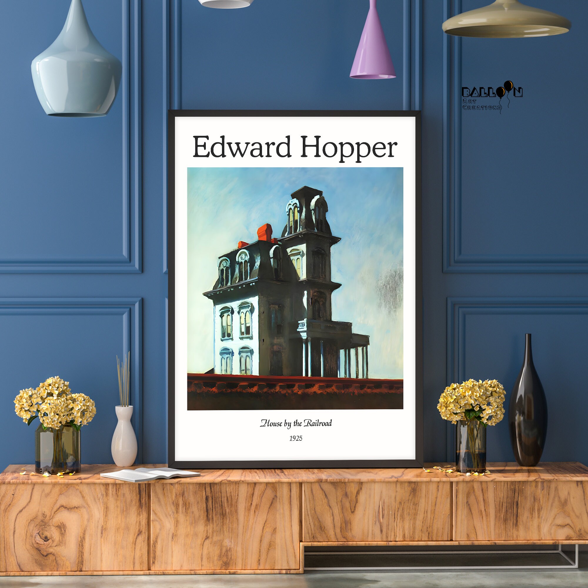 Edward Hopper, House by the Railroad, 1925, Edward Hopper Poster ...