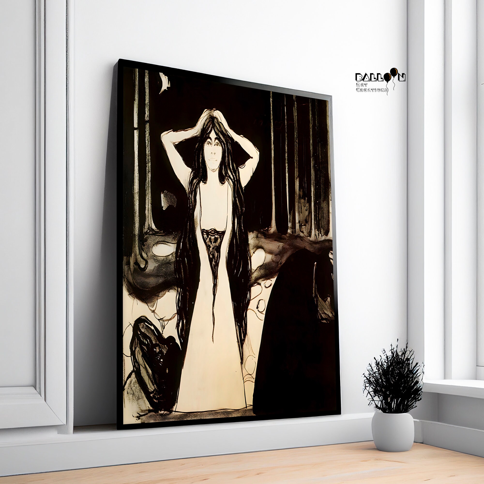 Edvard Munch, Ashes II, 1896, Edvard Munch Poster, Portrait Art ...