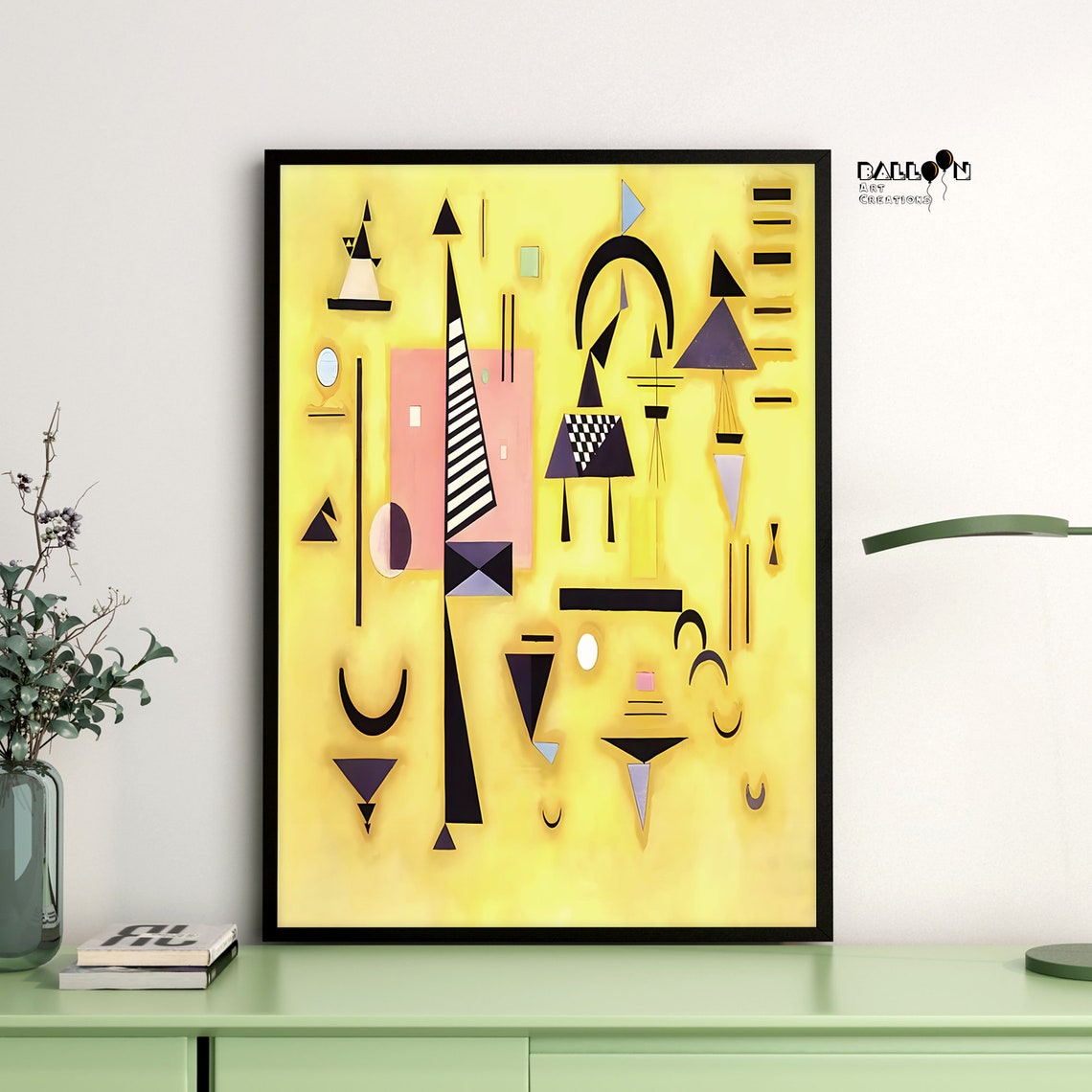 Wassily Kandinsky, Decisive Pink, 1932, Kandinsky Poster, Expressionist ...