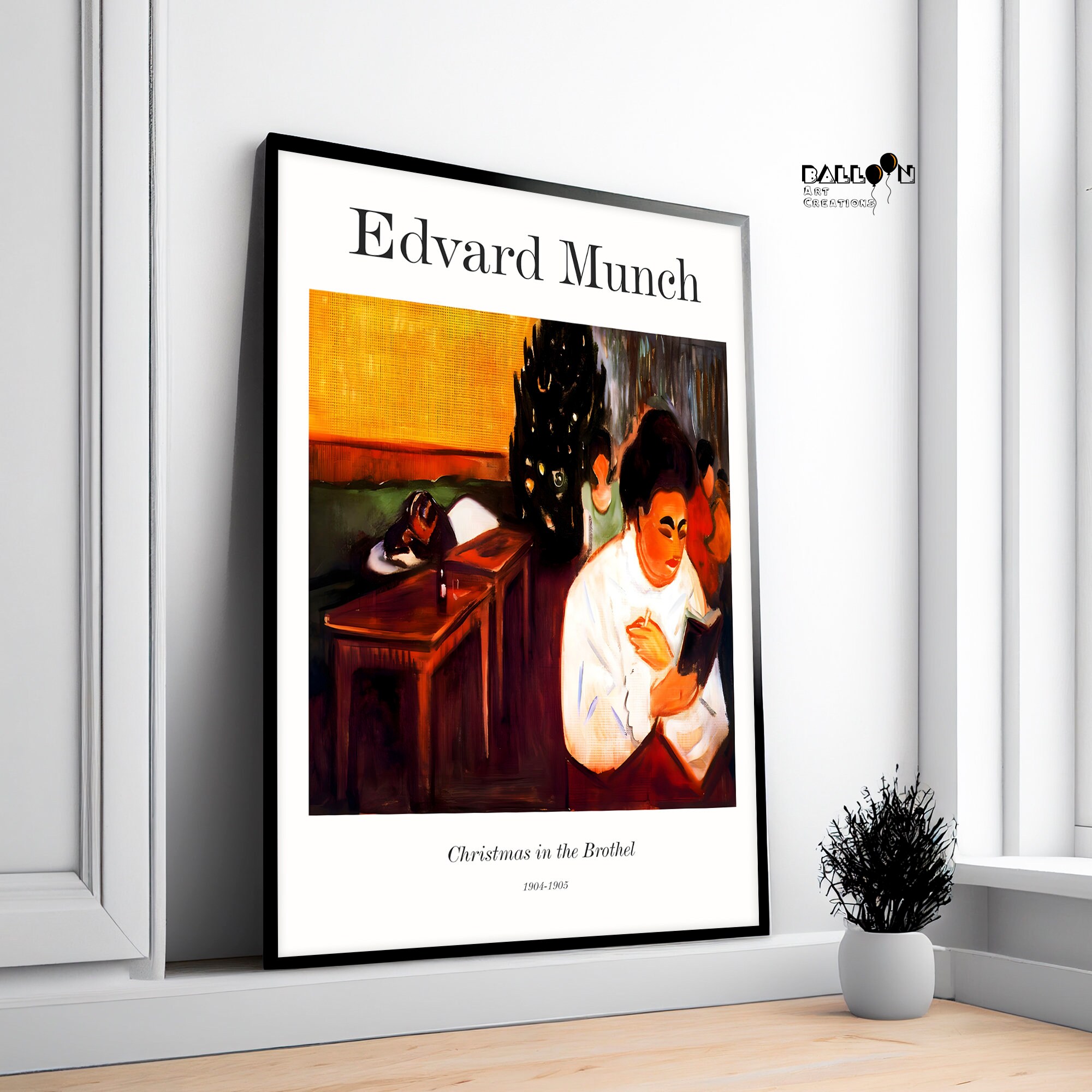 Edvard Munch, Christmas in the Brothel, 1904-1905, Edvard Munch Print ...