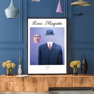 Rene Magritte, Le Pelerin, 1966, Rene Magritte Poster, Surrealism Art ...
