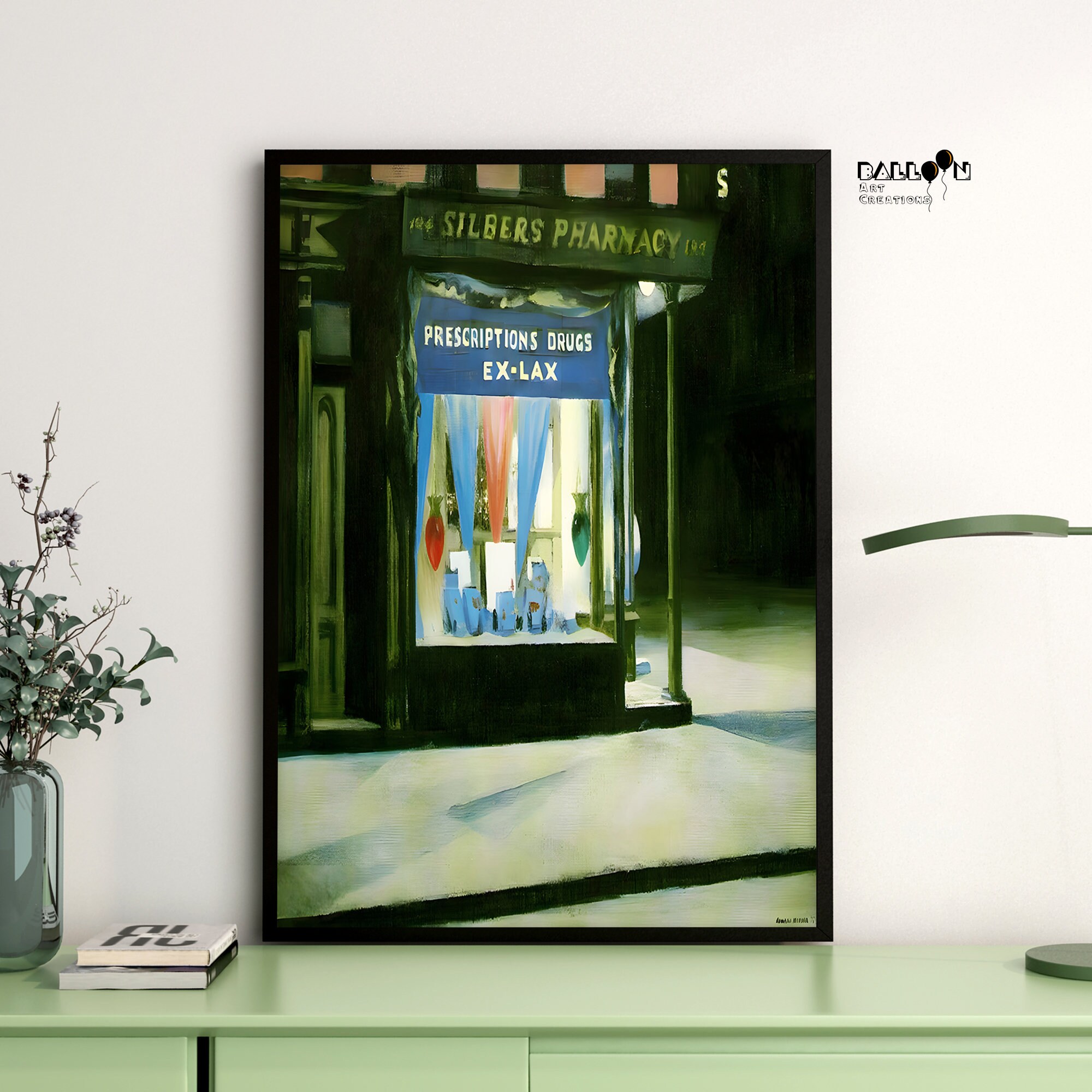 Edward Hopper, Drug Store, 1927, Edward Hopper Print, Exhibition Poster ...