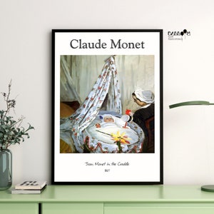 Claude Monet, Jean Monet in the Craddle, 1867, Claude Monet Print ...