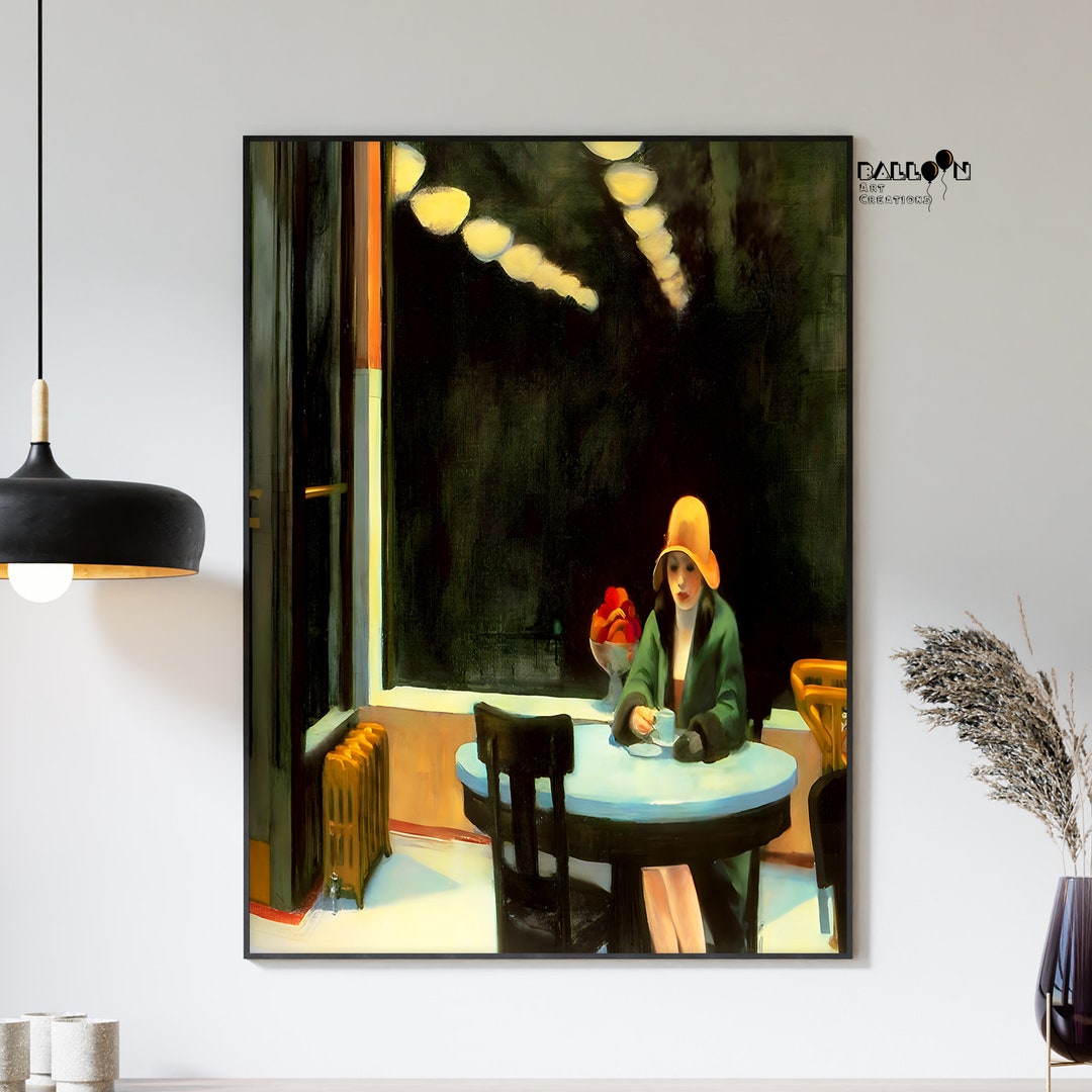 Edward Hopper, Automat, 1927, Hopper Wall Print, Landscape Poster ...