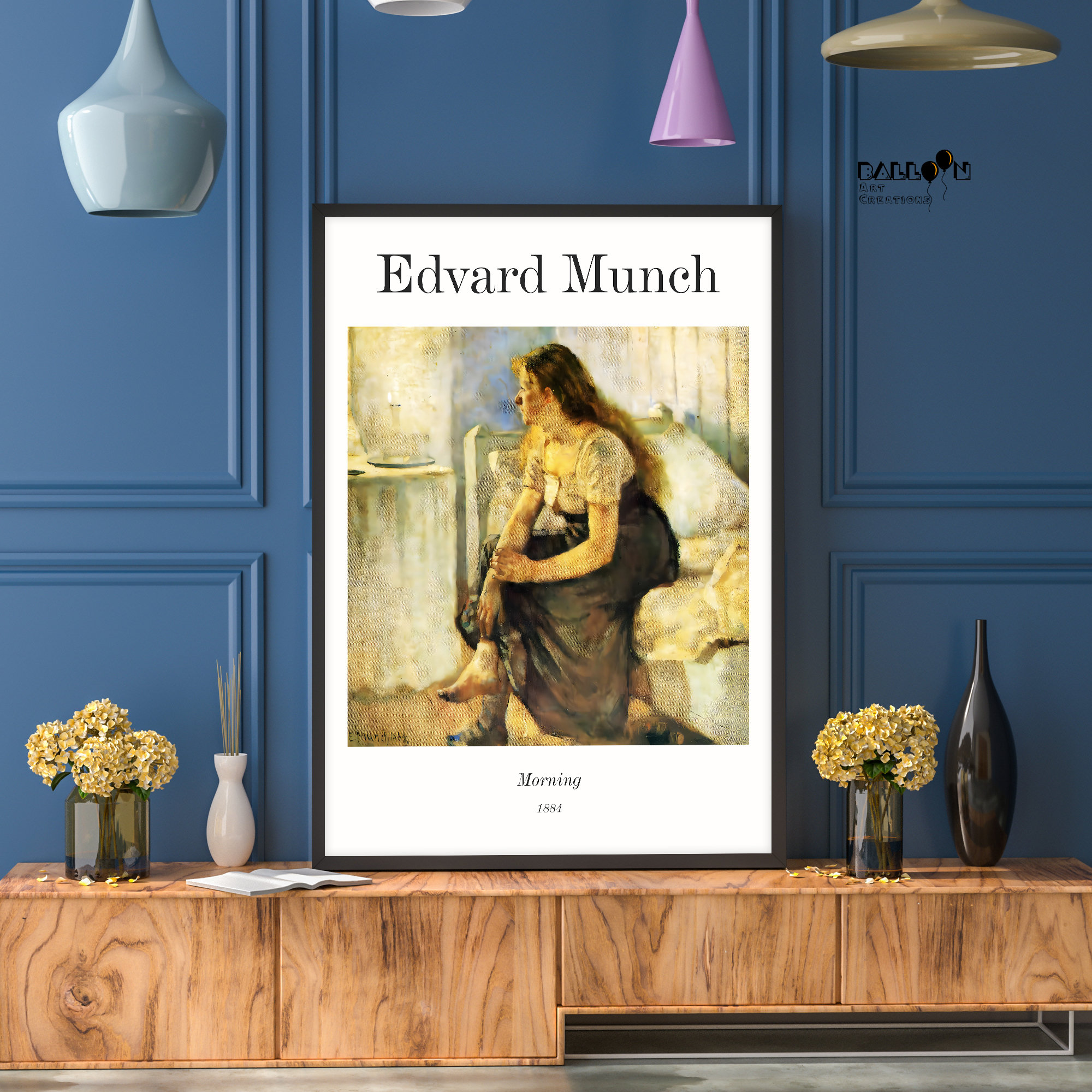 Edvard Munch, Morning, 1884, Edvard Munch Print, Portrait Art, Museum ...