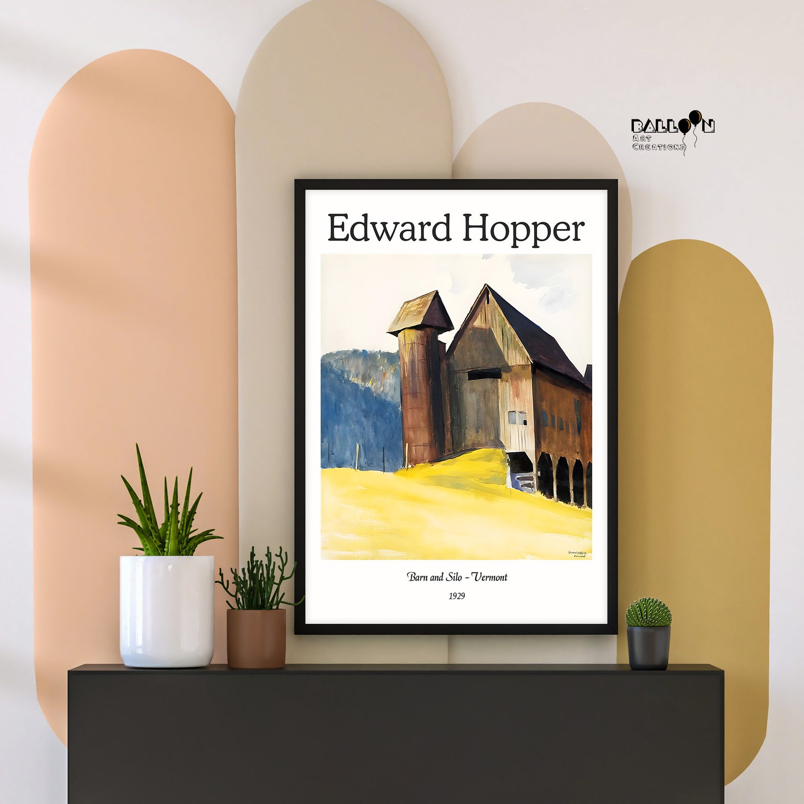 Edward Hopper, Barn and Silo-vermont, 1929, Edward Hopper Wall Poster ...