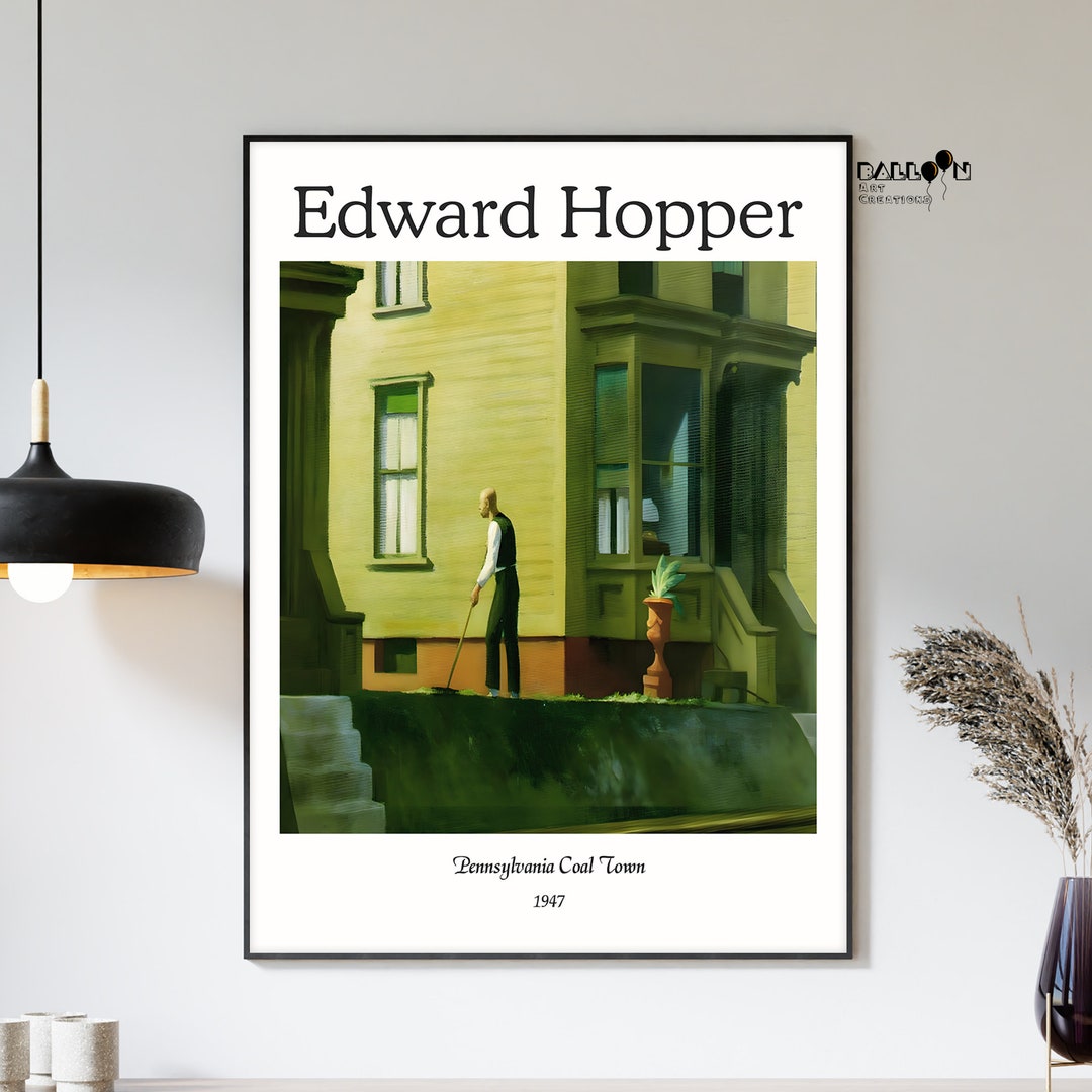 Edward Hopper, Pennsylvania Coal Town, 1947, Edward Hopper Print, House ...
