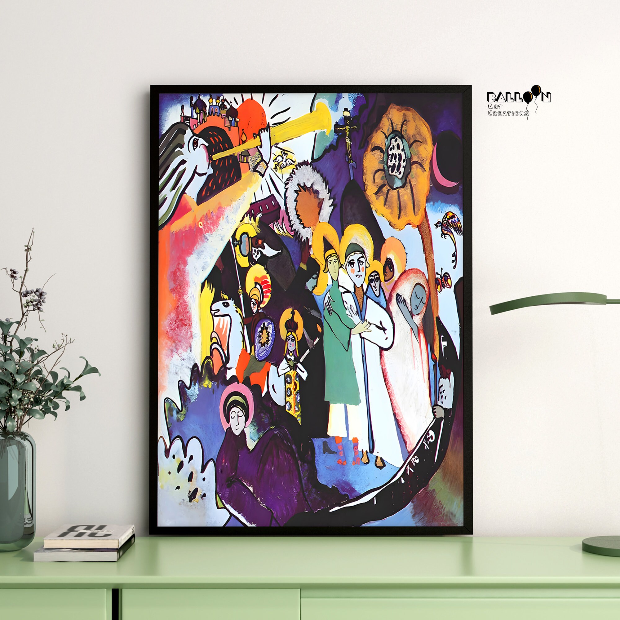 Wassily Kandinsky, All Saints Day 1, 1911, Kandinsky Wall Art, Gift ...