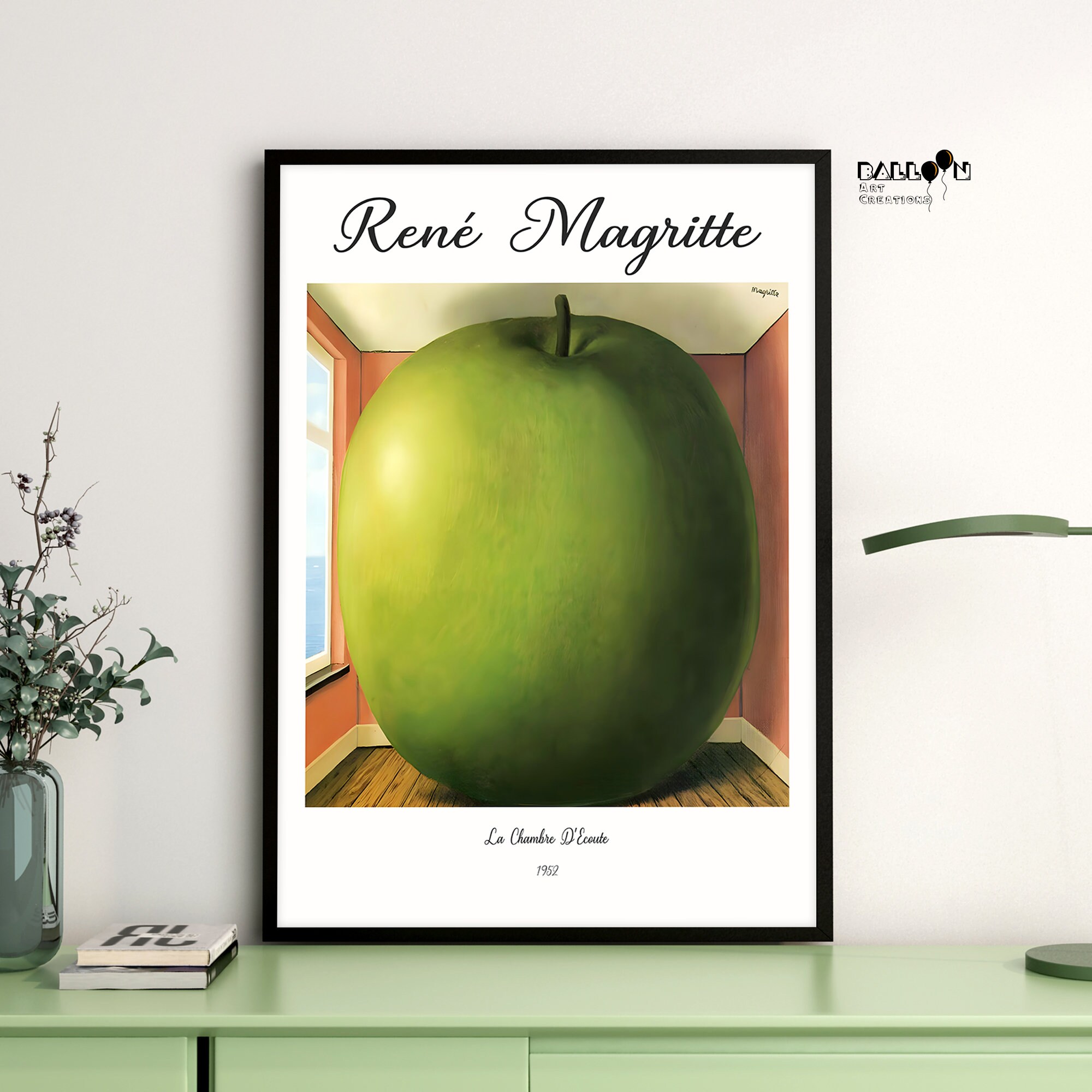 Rene Magritte, La Chambre D'ecoute, 1952, Rene Magritte Poster ...