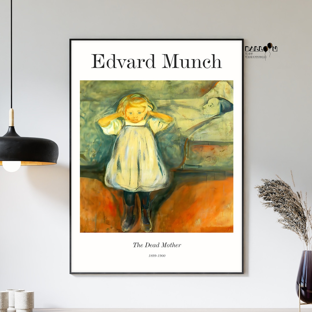 Edvard Munch, the Dead Mother, 1899-1900, Munch Wall Art, Portrait Art ...