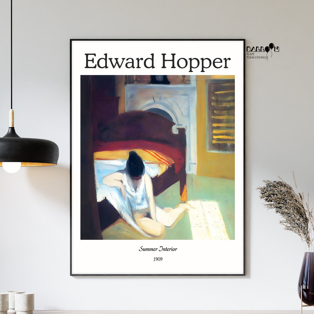 Edward Hopper, Summer Interior, 1909, Edward Hopper Poster, Home Wall ...