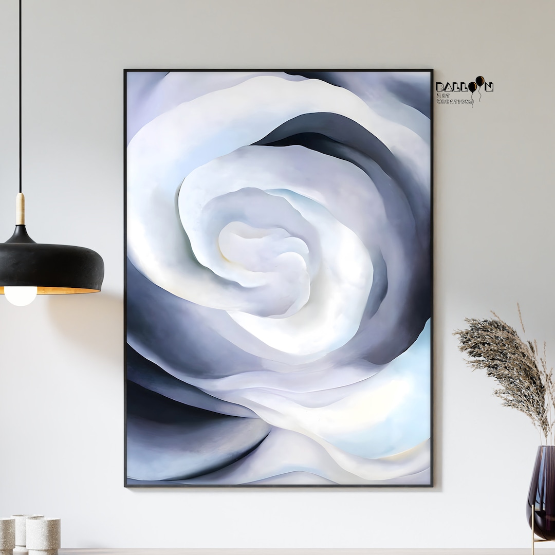 Georgia O Keeffe, Abstraction White Rose, 1927, Georgia O'keeffe Poster ...