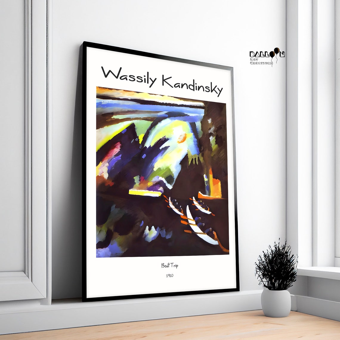 Wassily Kandinsky, Boat Trip, 1910, Kandinsky Poster, Expressionist Art ...