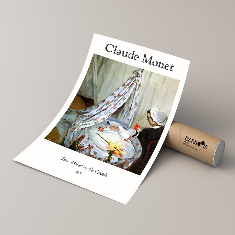 Claude Monet, Jean Monet in the Craddle, 1867, Claude Monet Print ...