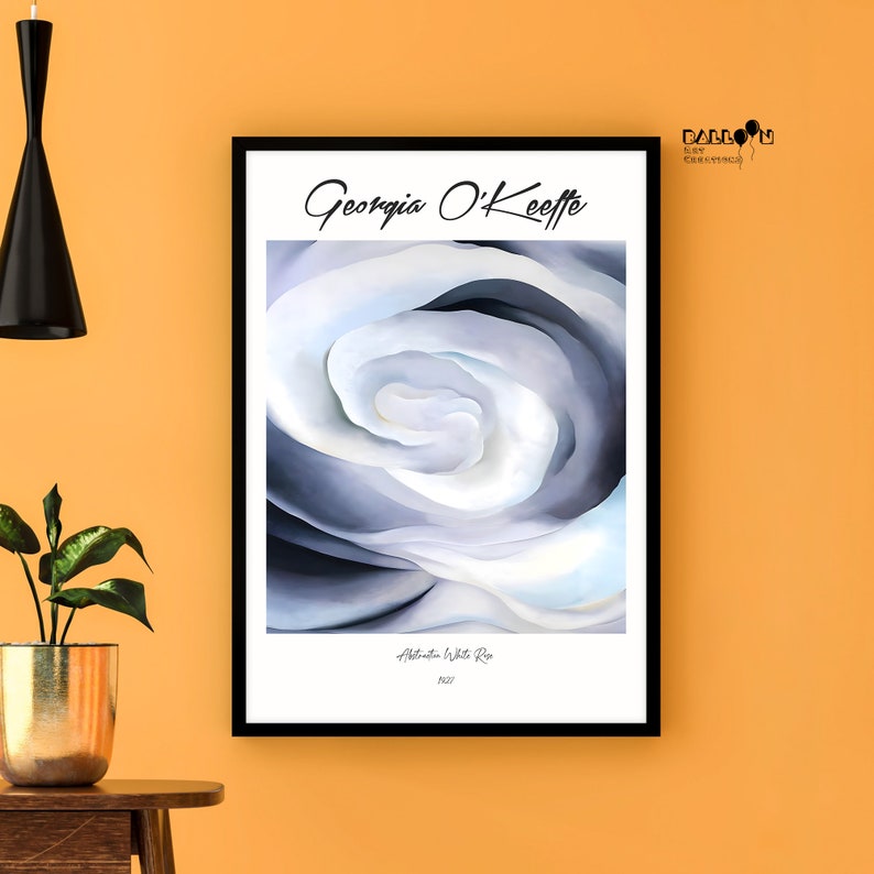 Georgia O Keeffe, Abstraction White Rose, 1927, Georgia O'keeffe Poster ...