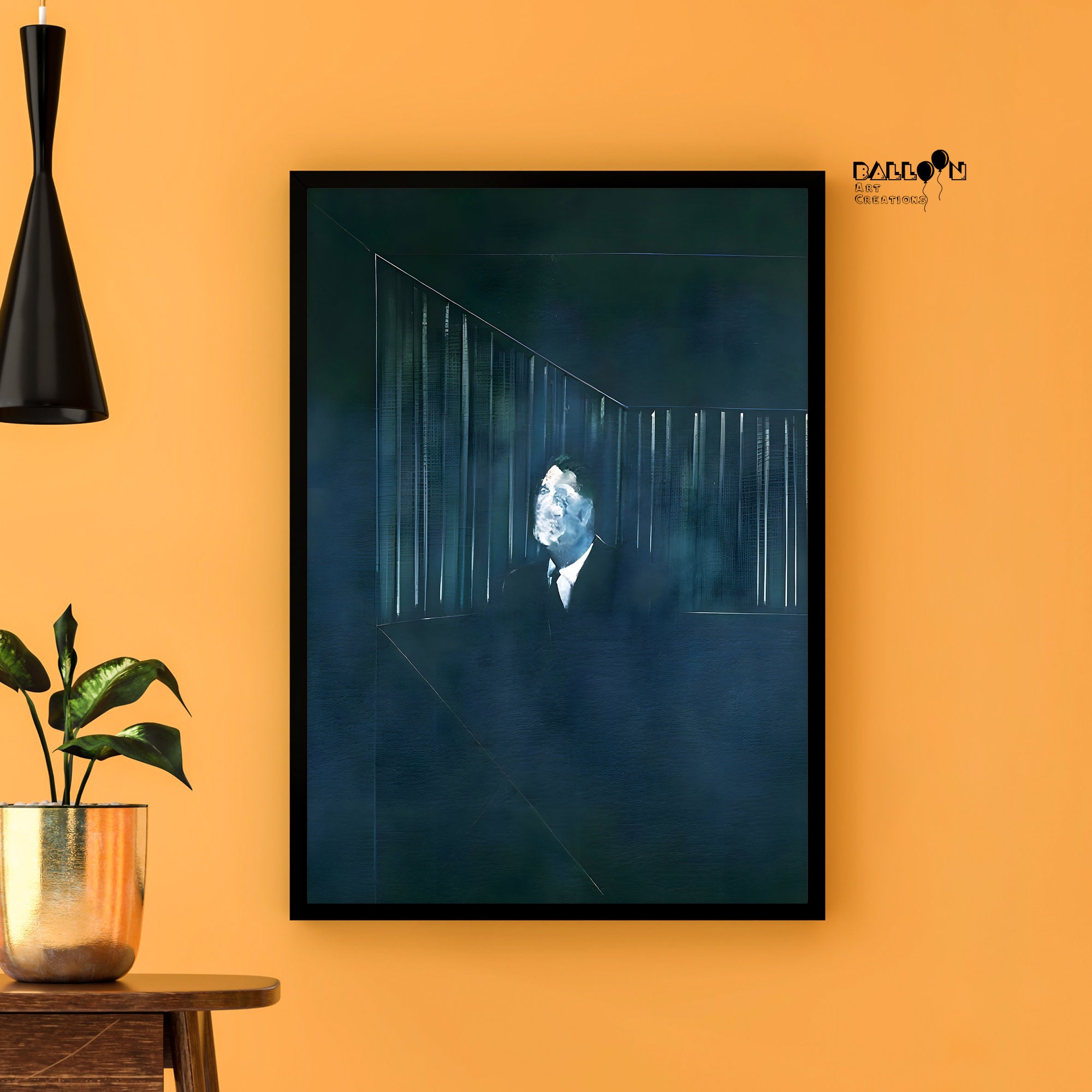 Francis Bacon, Man in Blue II, 1954, Francis Bacon Poster, Famous ...