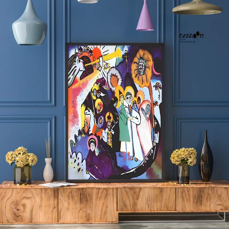 Wassily Kandinsky, All Saints Day 1, 1911, Kandinsky Wall Art, Gift ...