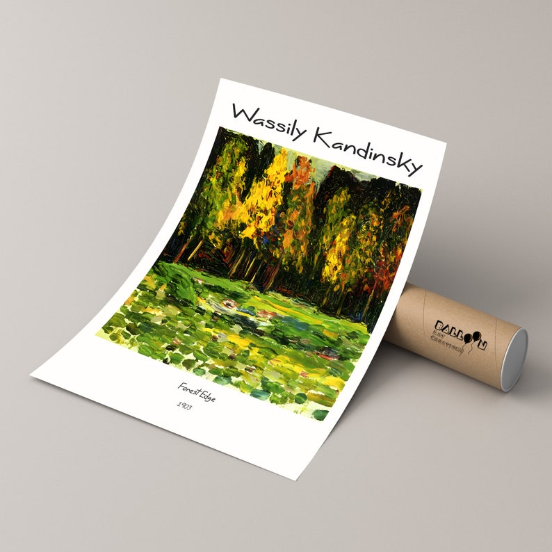 Wassily Kandinsky, Forest Edge, 1903, Kandinsky Poster, Expressionist ...