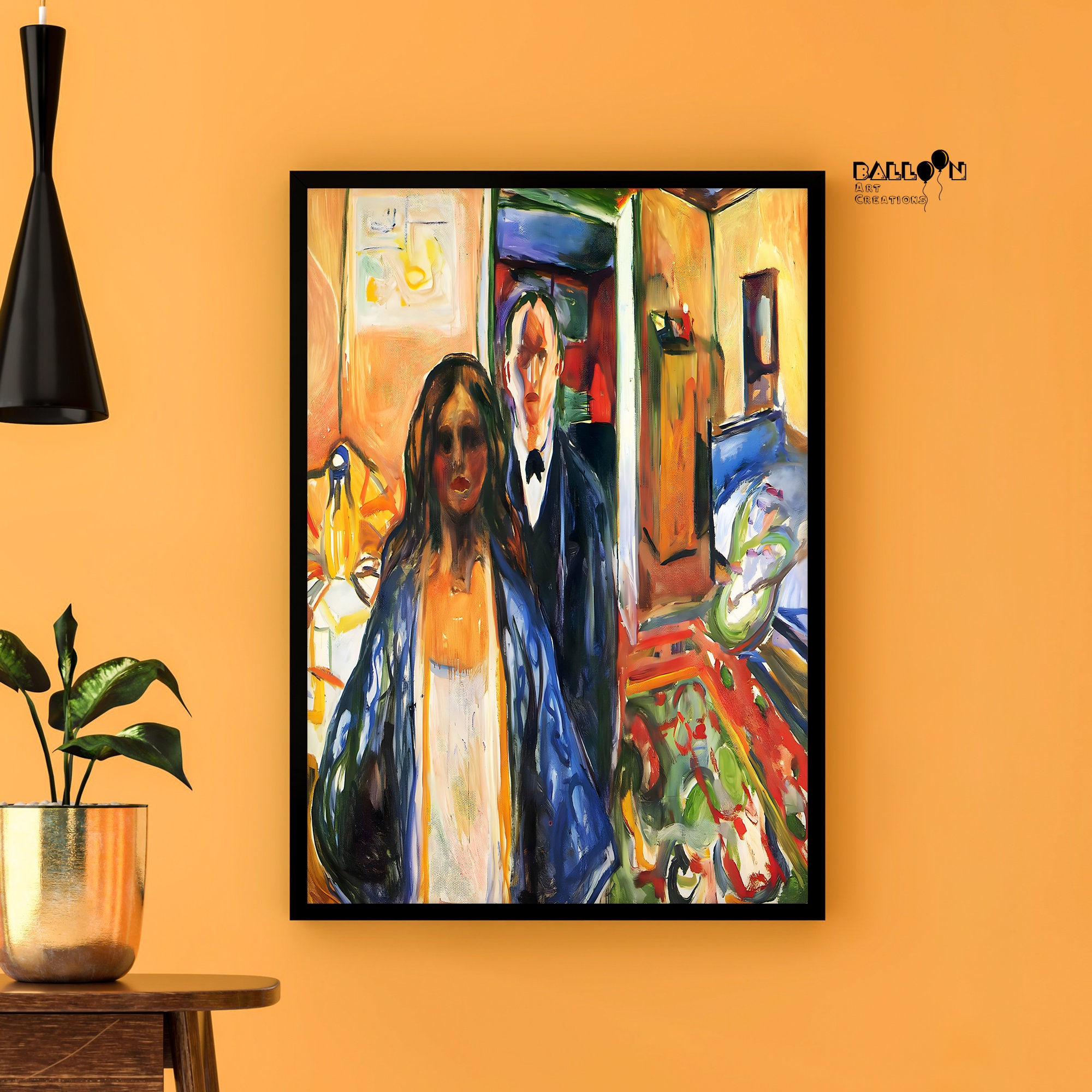 Edvard Munch, the Artist and His Model, 1919-1921, Edvard Munch Wall ...