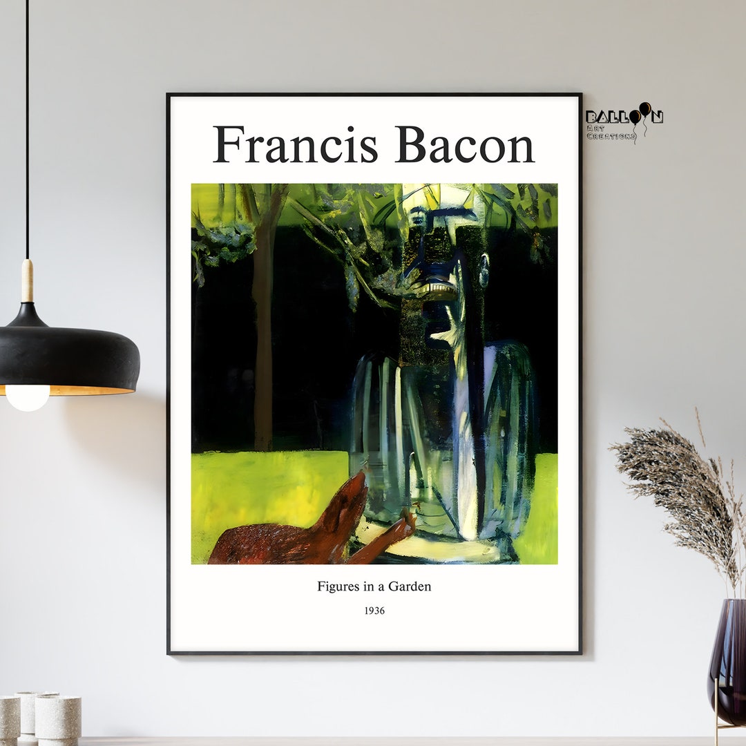 Francis Bacon, Figures in a Garden, 1936, Francis Bacon Poster, Modern ...