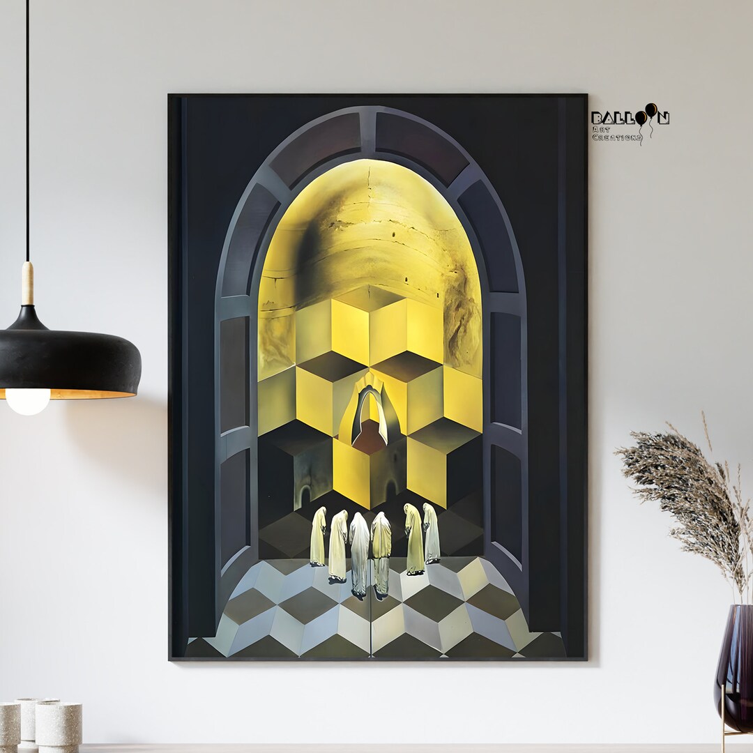 Salvador Dali, Skull of Zurbaran, 1956, Salvador Dali Poster, Portrait ...