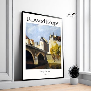Edward Hopper, Bridge on the Seine, 1909, Edward Hopper Print, Wall Art ...