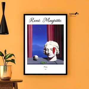 Rene Magritte, Memory, 1948, Rene Magritte Poster, Surrealism Art ...