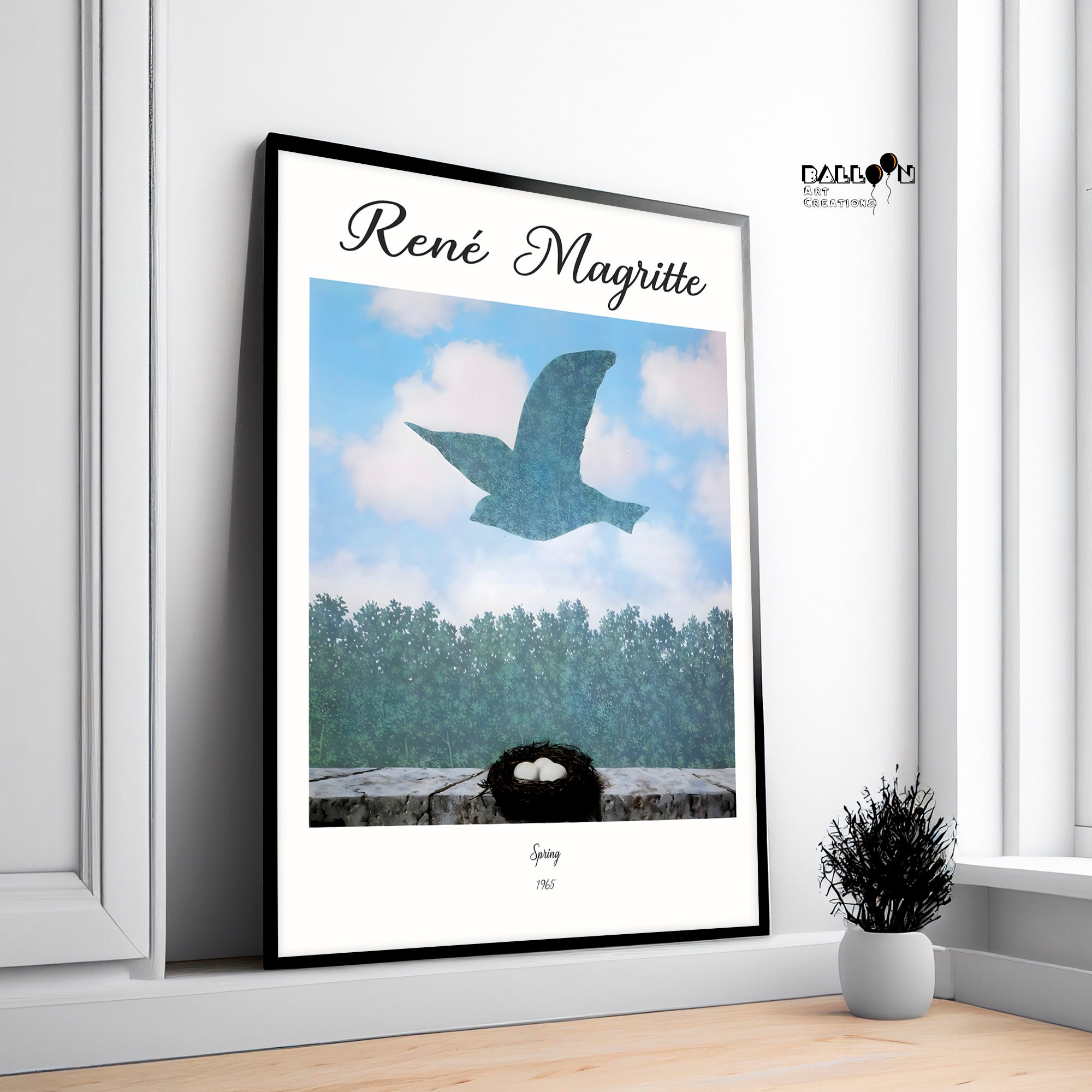 Rene Magritte, Spring, 1965, Rene Magritte Poster, Famous Paintings ...