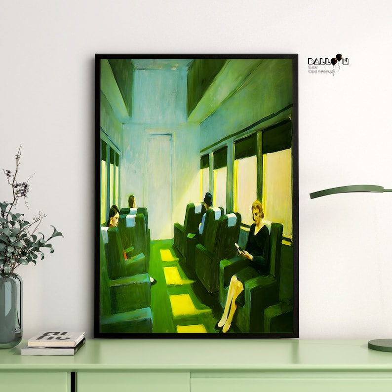 Edward Hopper, Chair Car, 1965, Hopper Wall Print, Home Wall Art ...