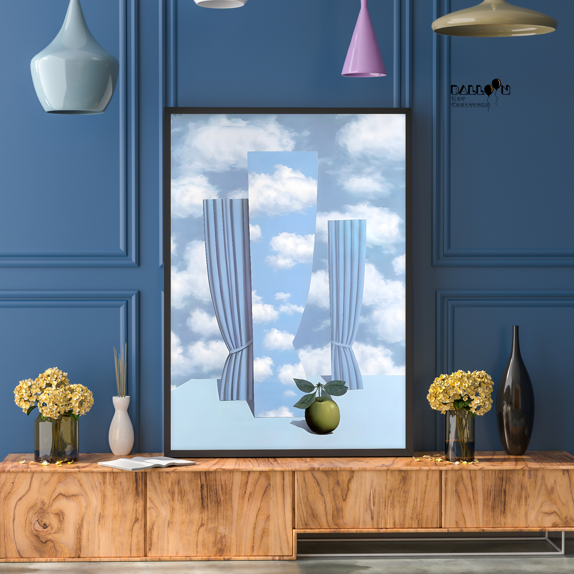 Rene Magritte, Le Beau Monde, 1962, Rene Magritte Poster, Magritte ...