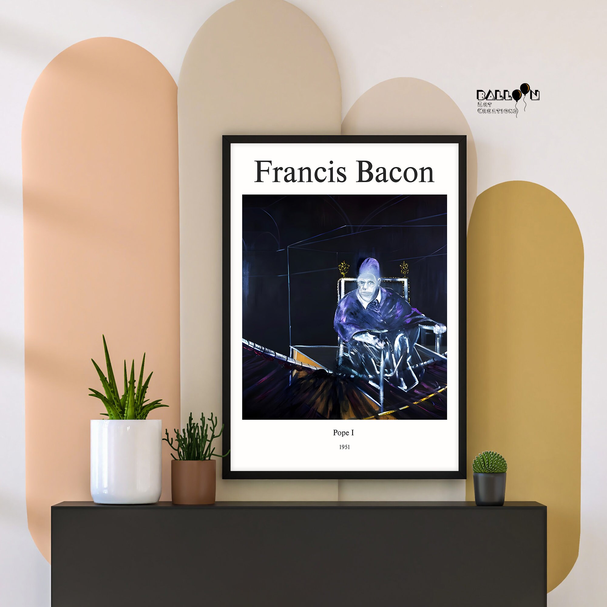 Francis Bacon, Pope I, 1951, Bacon Wall Art, Famous Paintings, Gift ...
