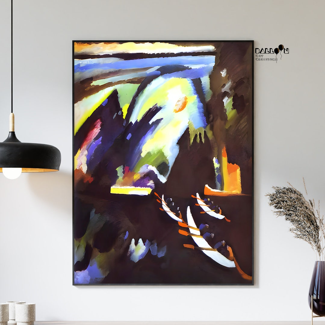 Wassily Kandinsky, Boat Trip, 1910, Kandinsky Print, Expressionist ...