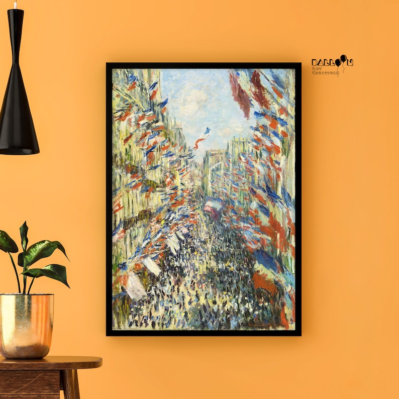 Claude Monet, the Rue Montorgueil-paris, 1878, Claude Monet Poster ...