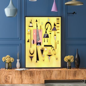 Wassily Kandinsky, Decisive Pink, 1932, Kandinsky Poster, Expressionist ...